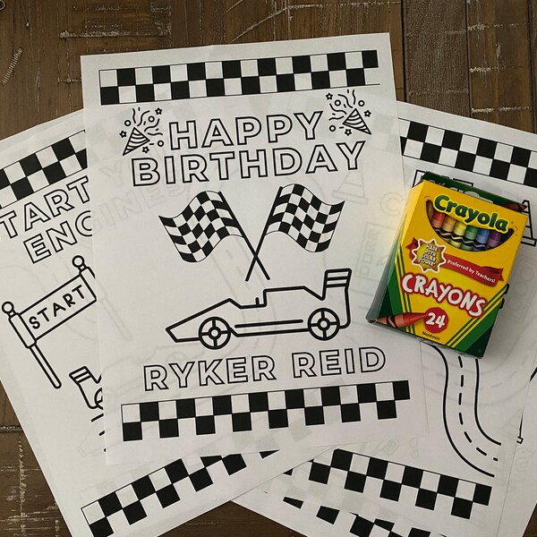 Fast One Coloring Sheet Fast 1 Birthday Coloring Page Race Car Toddler ...