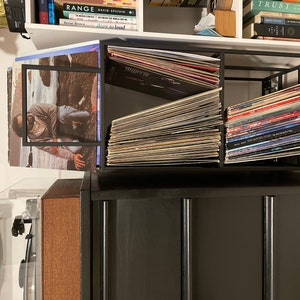 Vinyl Record Storage, Triple Deck LP Album Mobile Cart, Holds 180 360 ...