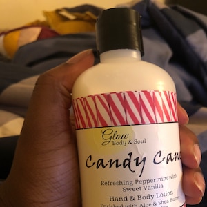 Candy Cane Aloe and Shea Butter Lotion 8 Oz. Paraben Free Hand - Etsy