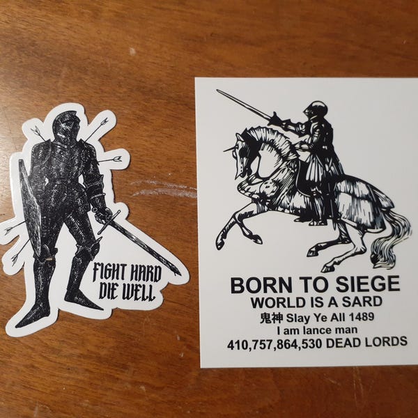 Fight Hard Knight Sticker - Etsy