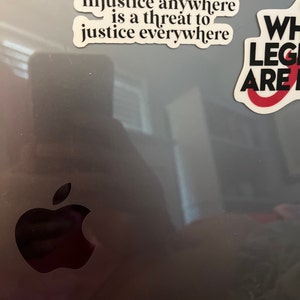 I Stand Against Racism Sticker, Activists Sticker, Liberal Stickers ...