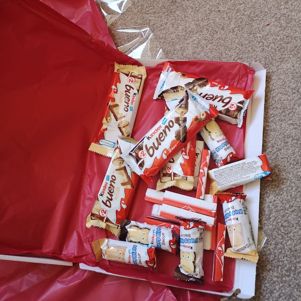 Kinder Bueno Chocolate Hamper Box Gift - Personalised Sweet Treat - Etsy