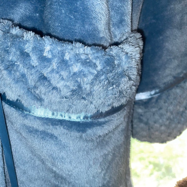 Super Plush Front Zipper Soft Robe Zipper Bathrobe Dressing Gown - Etsy