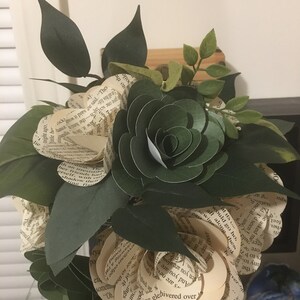 Custom Book and Color Rose Bouquet Wedding Bouquet - Etsy