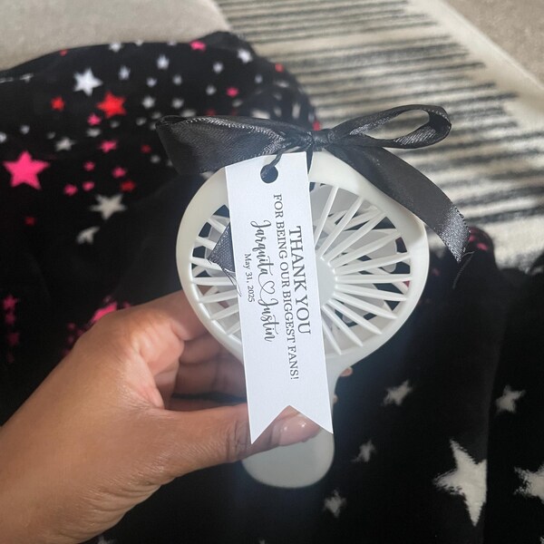 Fan Tags, Personalized Favor Tags, Wedding Tags, Love, Thank You Tags ...