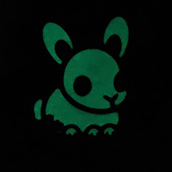 MINI MYTHOS: Jade Hare/moon Rabbit Hard Enamel Glow in the Dark Pin ...