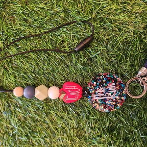 Groovy Sparkly Lanyard Personalized Lanyard for Badge 80's Lanyard ...