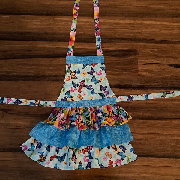 GIRLS APRON, Apron PATTERN, Little Girls Ruffle Apron, Four Sizes ...