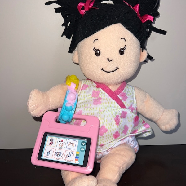 Toy AAC Tablet for Doll or Stuffed Animal, AAC Toy for Stuffies, AAC ...