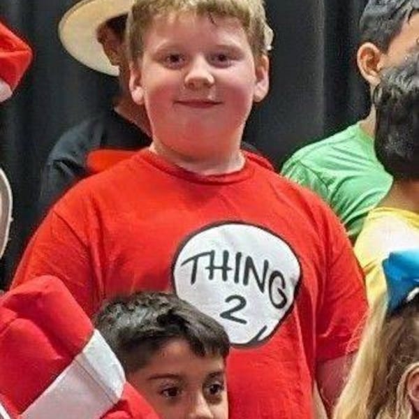 DIGITAL DOWNLOAD: Print and Iron, Thing 1 and Thing 2 Style Iron-on ...