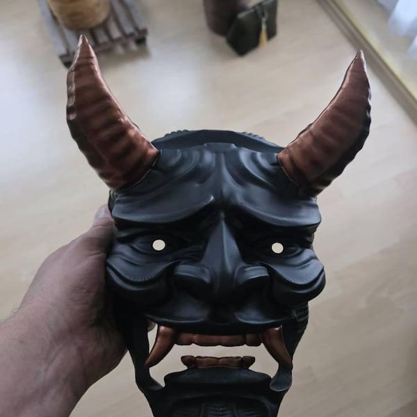 Oni Mask Dual Katana Display - Etsy