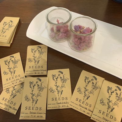 Seed Packet Stamp Seed Labeling Stamp Fill in the Blank Rubber Stamp ...