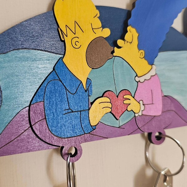 Digital Cutting File - the Simpsons Wall Keychain: Homer and Marge - Etsy
