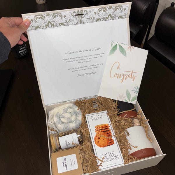 Employee Appreciation Gift Corporate Gift Basket, Hygge Gift Box, New ...