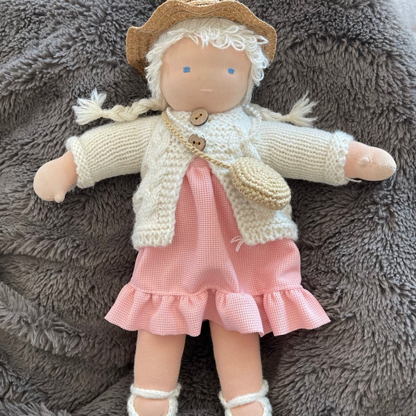 12 Inch Rag Doll With Gift Box, Crochet Doll, Textile Doll With Clothes ...