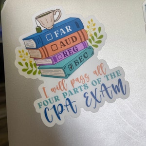 Motivational Stickers for Accountants, Stickers for Future Cpas ...