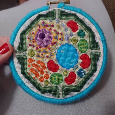 Mini Plant Cell Cross Stitch Pattern PDF Plant Cell Biology Counted ...