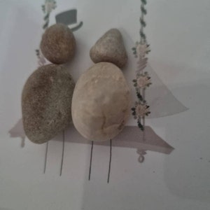 Personalised Wedding Swing Pebble Picture Pebble Art Wedding Framed ...