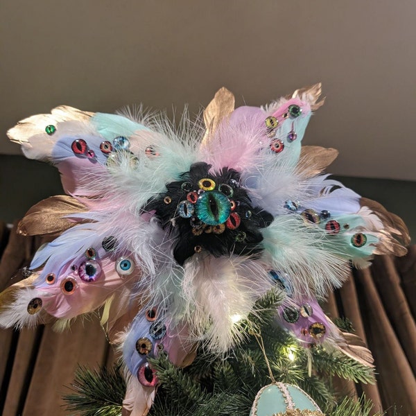 Biblically Accurate Angel Goth Baby Tree Topper, Dark Seraphim ...