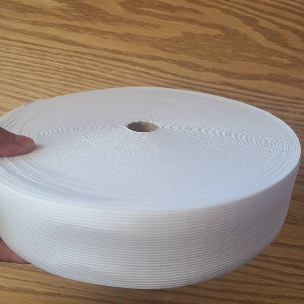 2" Wide White Super Wide Knit White Stretch Elastic Band ,waistband ...