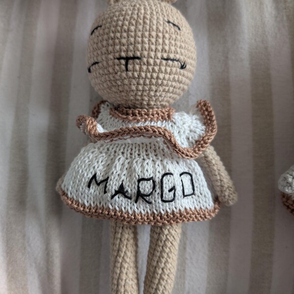 Wooden Giraffe Baby Rattle, Amigurumi Giraffe, Knitted Giraffe Toy ...