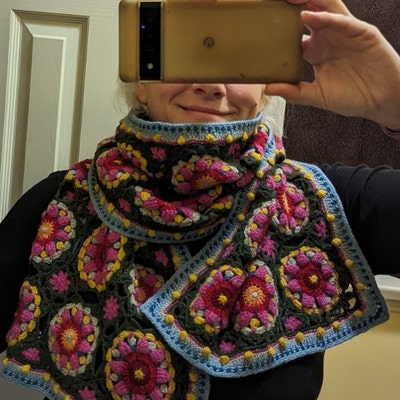 Magic Circles Scarf Pattern by Jane Crowfoot - Etsy