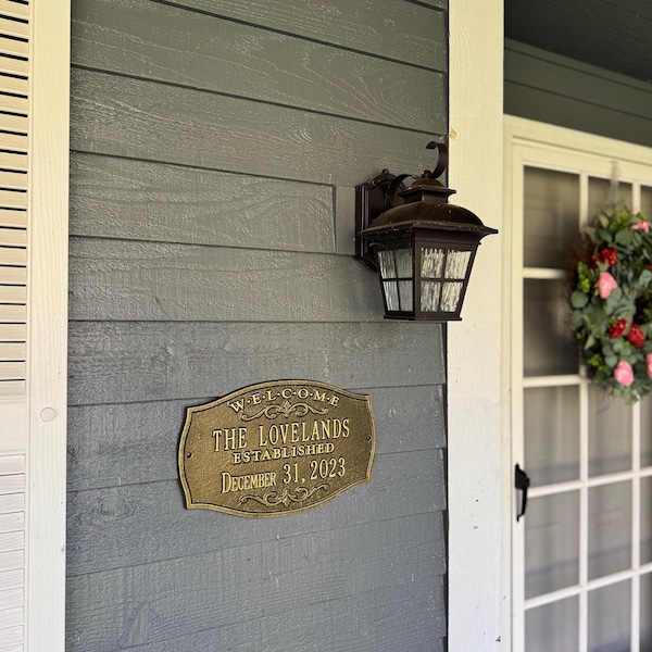 LAWN MOUNTED Stone Address Plaque With Engraved Numbers. Address Sign ...