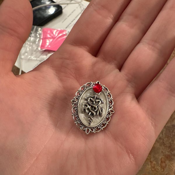 Silver Nursing Pin for the Pinning Ceremony Student Nurse Graduation ...