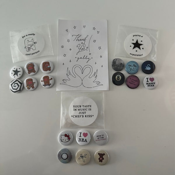 Beabadoobee Inspired Pin Set | 1" Pinback Buttons | Comes With Freebies ...