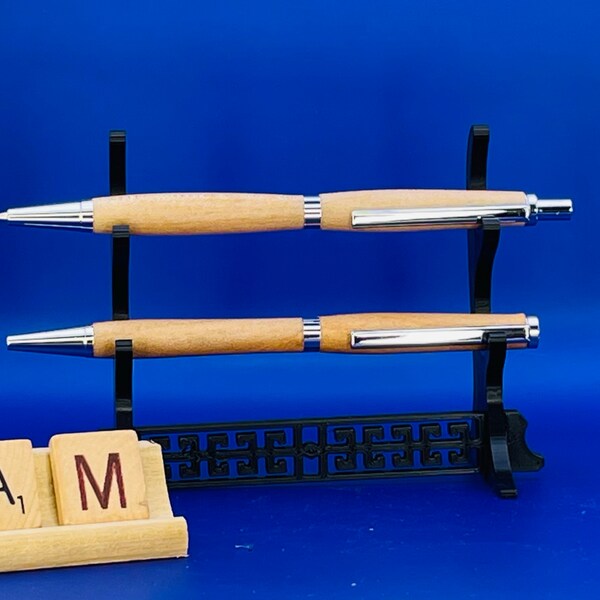 ANGLED Pen Stand - Holds 7, 5 and 3 Pens - Desktop Pen Holder and ...
