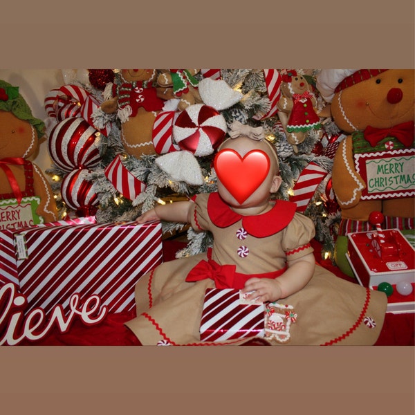 Christmas Toddler Girl Gingerbread Outfit, Nutcracker Toddler Photo ...