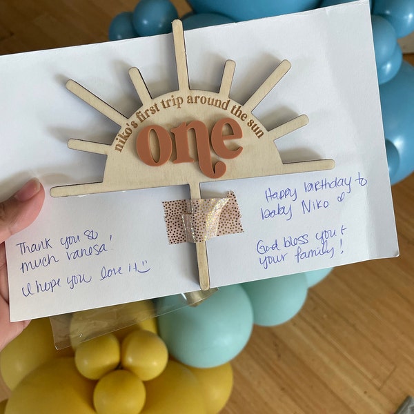 First Trip Around the Sun Cake Topper Sun Cake Topper Boho Sun Themed ...