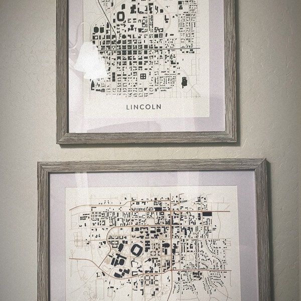 STATE COLLEGE PENNSYLVANIA Map Print / College Town Map Gifts - Etsy