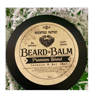 Editable Beard Balm Label Template. Shaving Soap Label. Customize ...