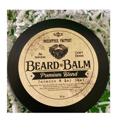 Editable Beard Balm Label Template. Shaving Soap Label. Customize ...