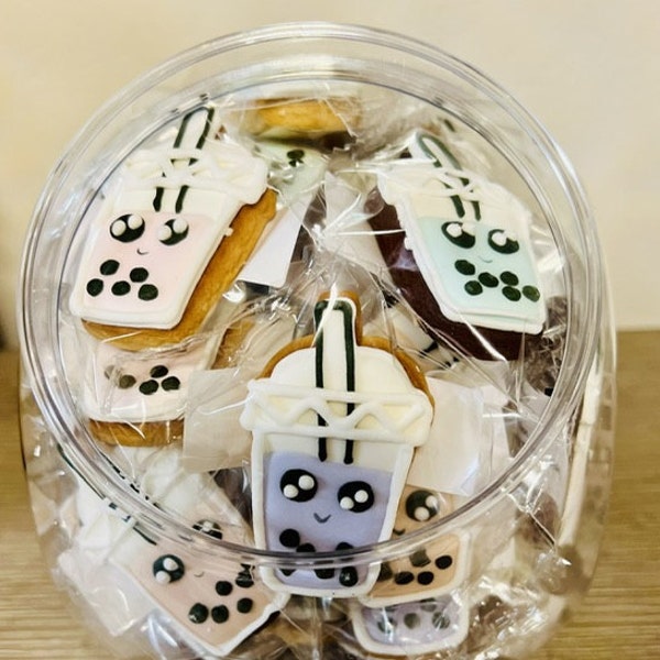 Boba Bubble Tea MINI Cookies - Etsy