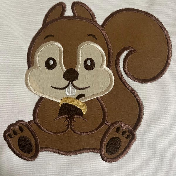 Squirrel Applique Machine Embroidery Design NO:0469 - Etsy