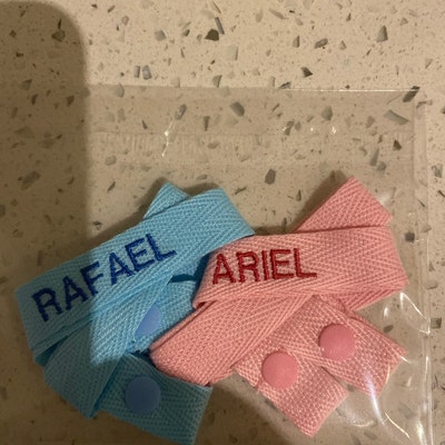 Personalized Name Tag, Bag Tag, Key Chain, Rainbow Embroidery, Gift ...