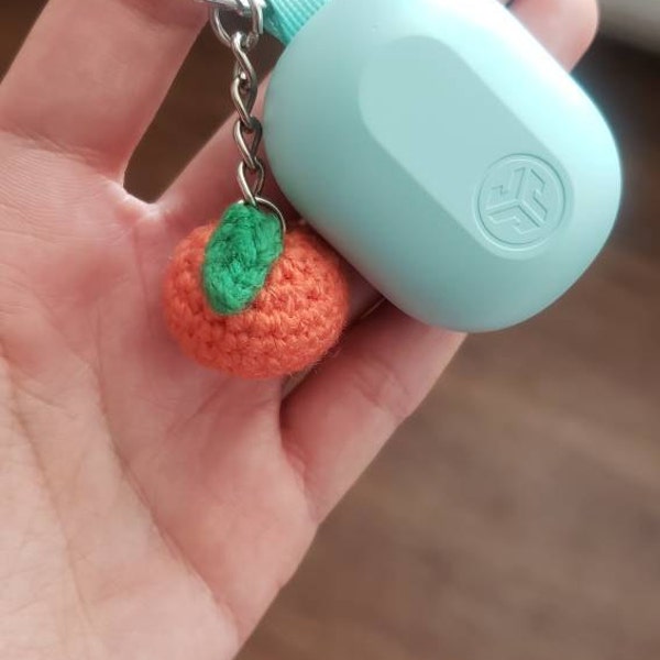 Crochet Mini Orange Keychain - Etsy