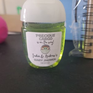 Baby Yoda Baby Shower 2 Circle Square Labels Thank You Star Wars Baby ...