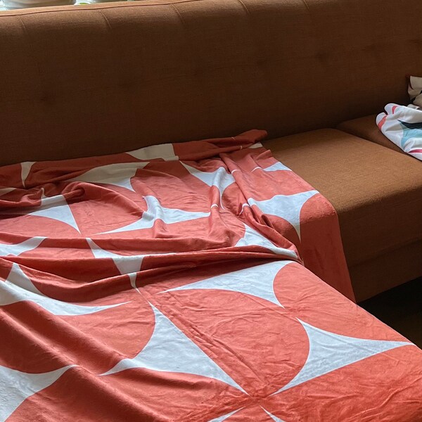 Mid Century Modern Curtains, Retro Boho Blackout Curtains, Black and White Geometric Bauhaus ...