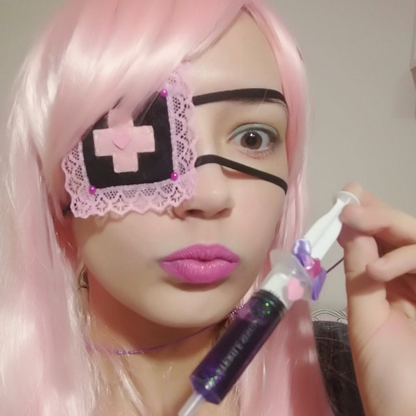 Menhera Lace Eye Patch | Handmade Yami Kawaii Accessories | Menhera Kei ...