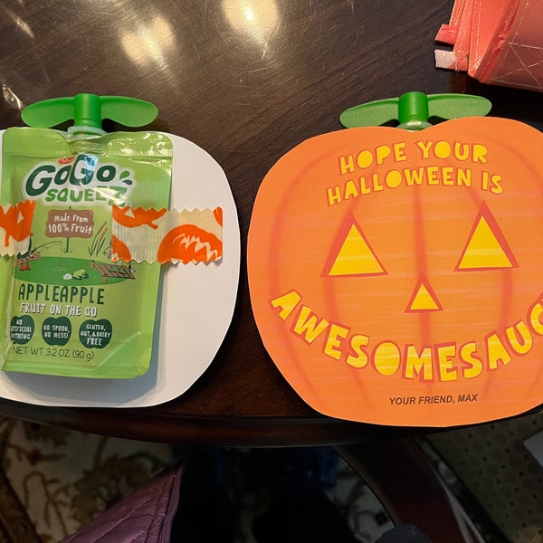 Applesauce Kids Halloween Printable, Awesomesauce, Jack-o-lantern ...