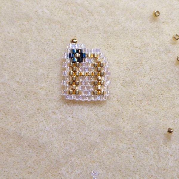 Miyuki Bead Pattern, Cute Panda Peyote or Brick Stitch Miyuki Bead ...