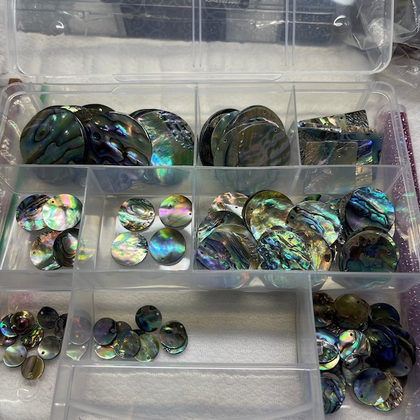 35mm Abalone Shell Coin Focal - Etsy