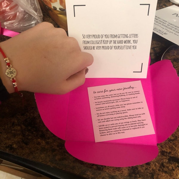 Gift Bracelet With "proud of You" Card | Good Job, Way to Go ...