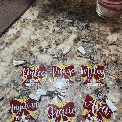 Cheer Bag Tag / Keychain - Etsy