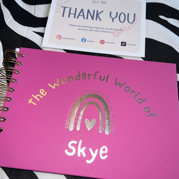 Memory Book | Journal Kit | Photo Album | Scrapbook Kit | Guest Book ...