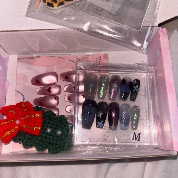 Cat Eye Color Nails/nails Press On/handmade Nails/popular Nails/y2k ...