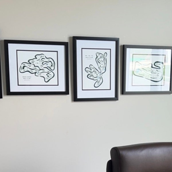 Mackinac Island, Michigan Golf Course Map, Golf Map, Golfer Gift for ...